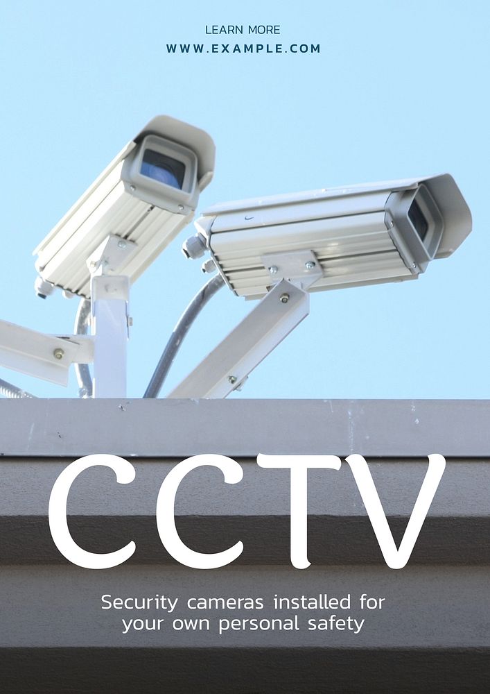 CCTV poster template | Free Photo - rawpixel