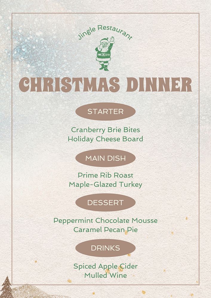 Christmas dinner poster template and | Free Photo - rawpixel