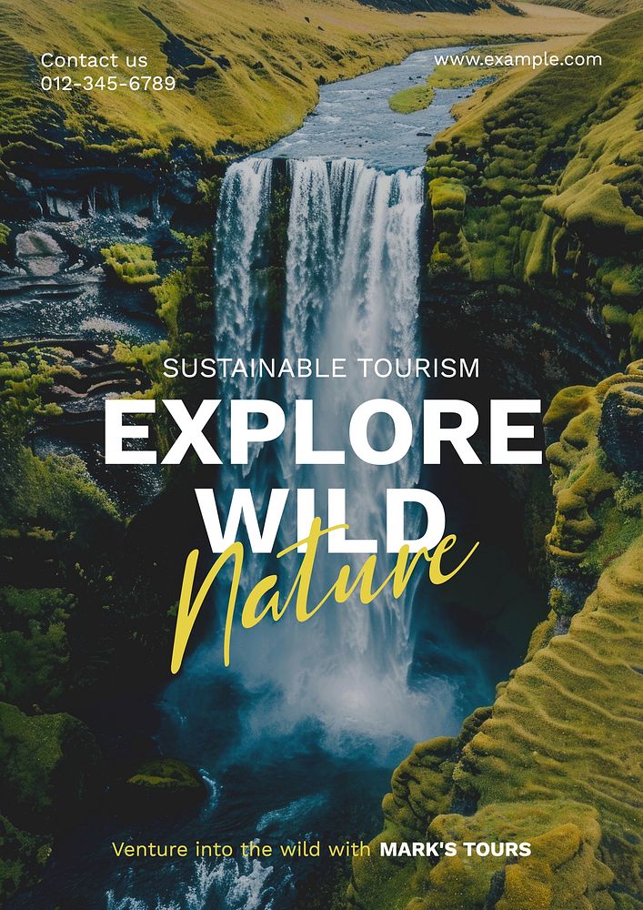 Tours service poster template | Free Photo - rawpixel