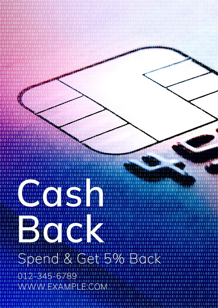 Credit card advertisement poster template | Free Photo - rawpixel