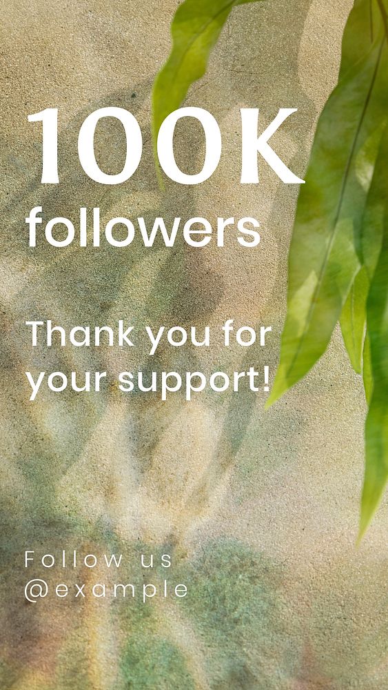 100k followers Instagram story template | Free Photo - rawpixel