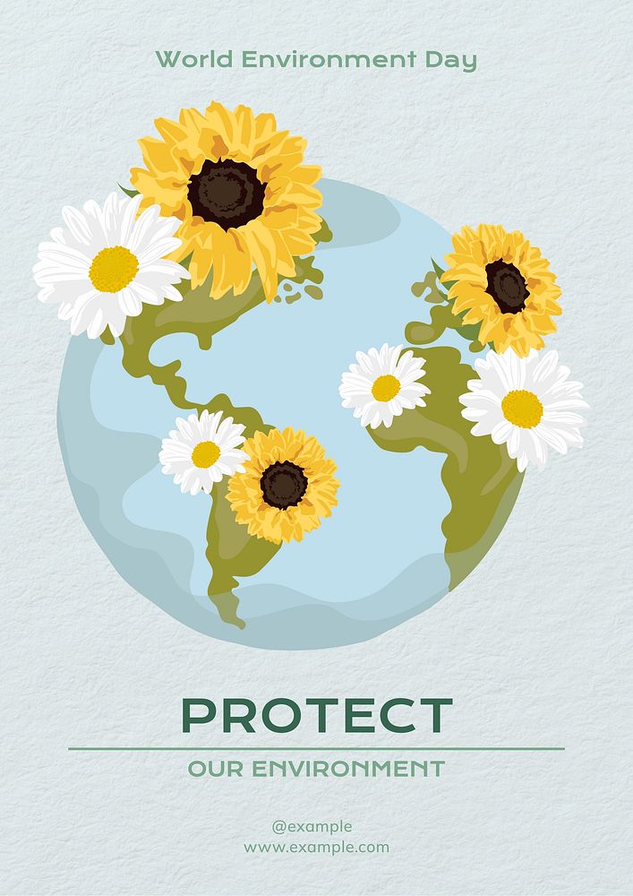 Protect environment poster template | Free Photo - rawpixel