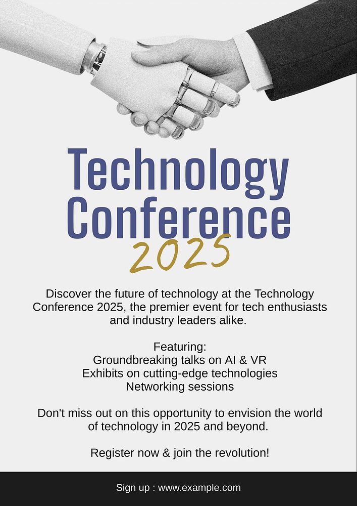 Technology conference 2025 poster template | Free Photo - rawpixel
