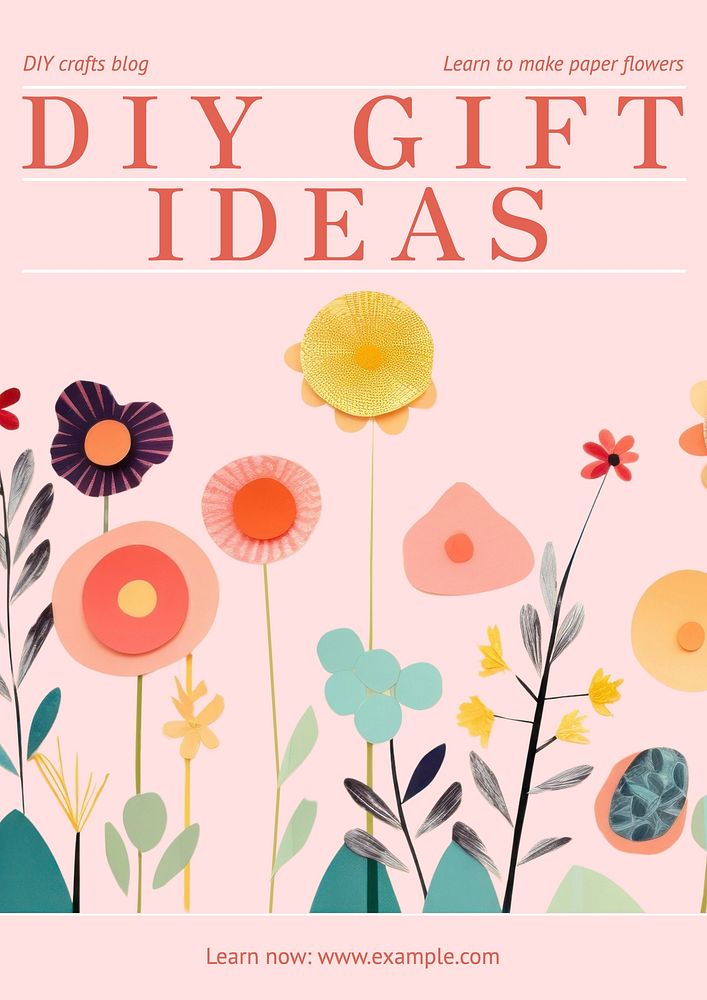 DIY Gift Ideas poster template | Free Photo - rawpixel