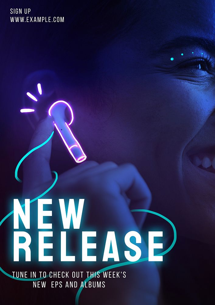 New release poster template | Premium Photo - rawpixel
