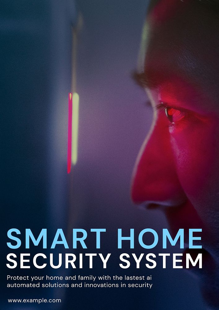 Home security system poster template | Free Photo - rawpixel