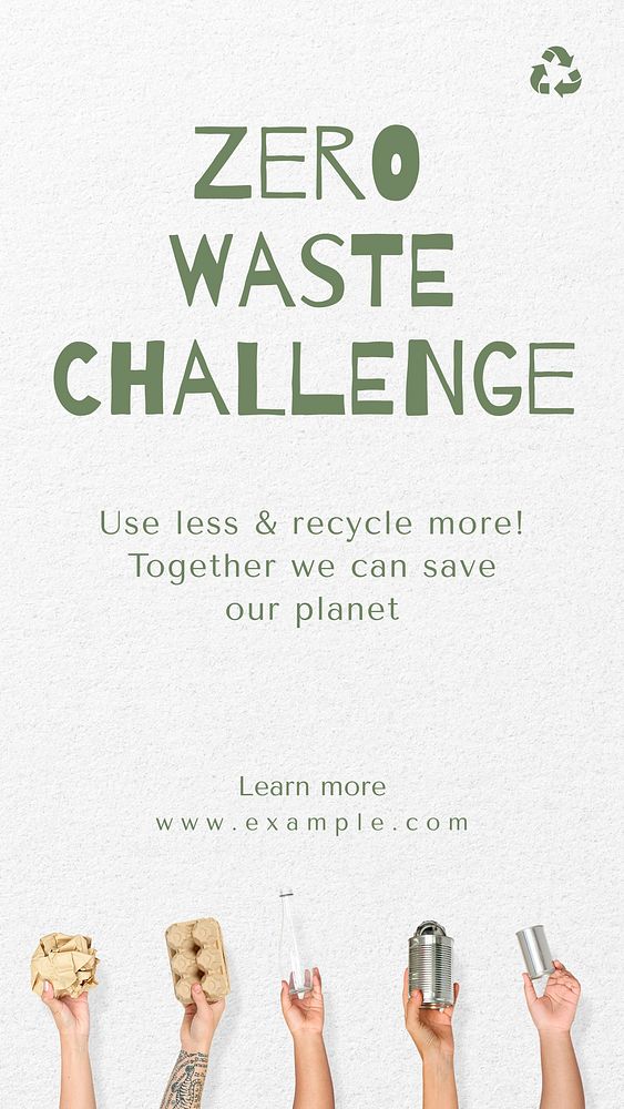 Zero waste challenge social story | Free Photo - rawpixel