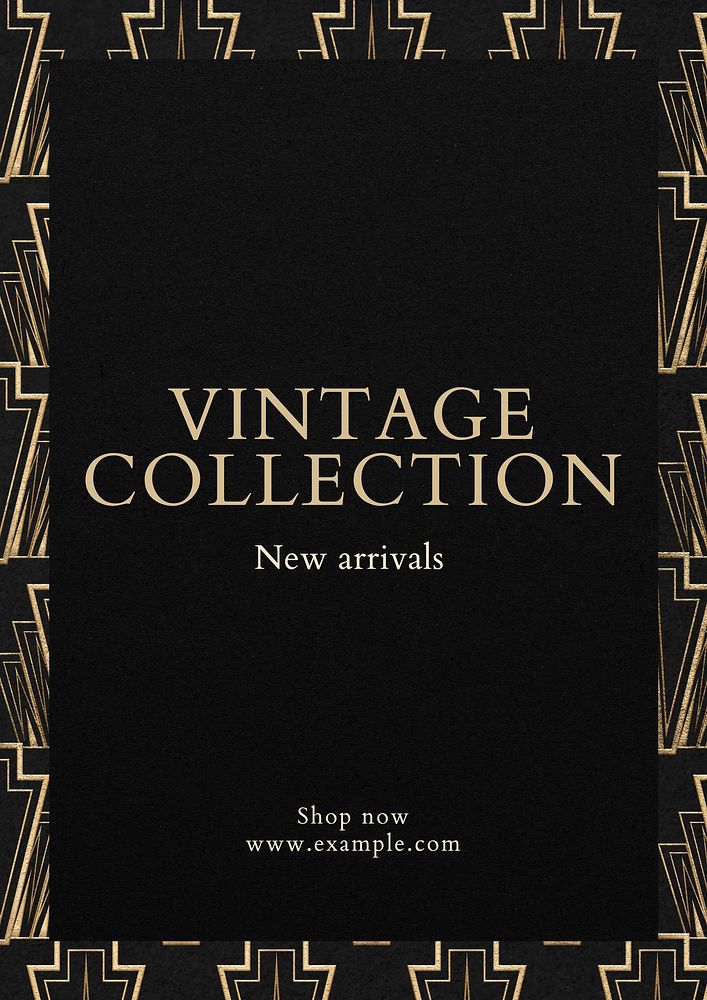 Vintage collection poster template | Free Photo - rawpixel