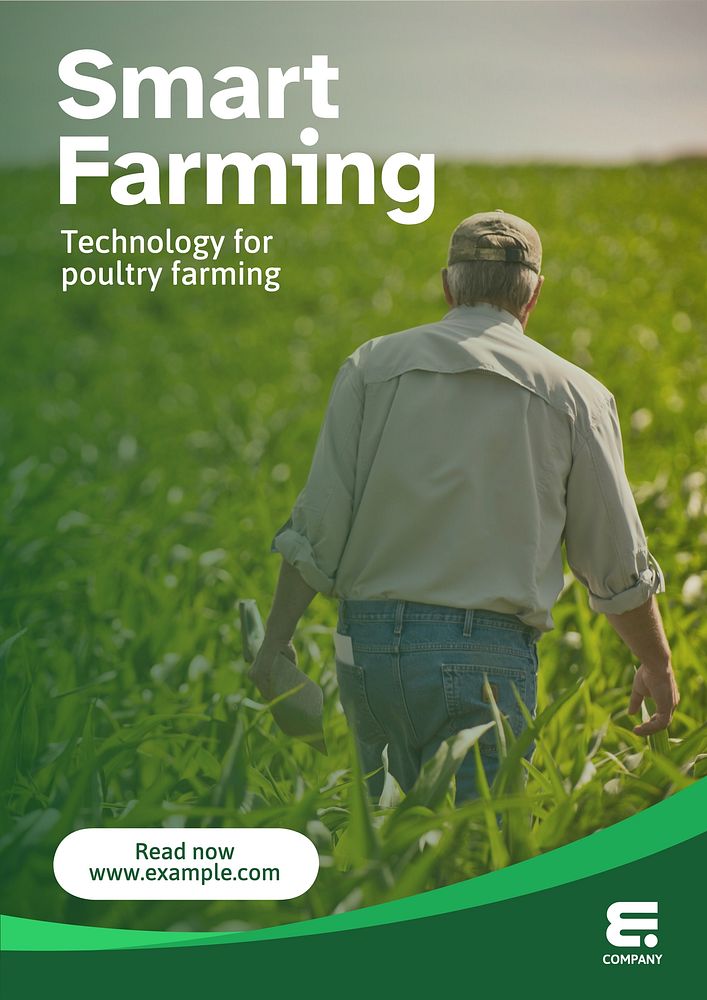 Smart farming poster template | Free Photo - rawpixel