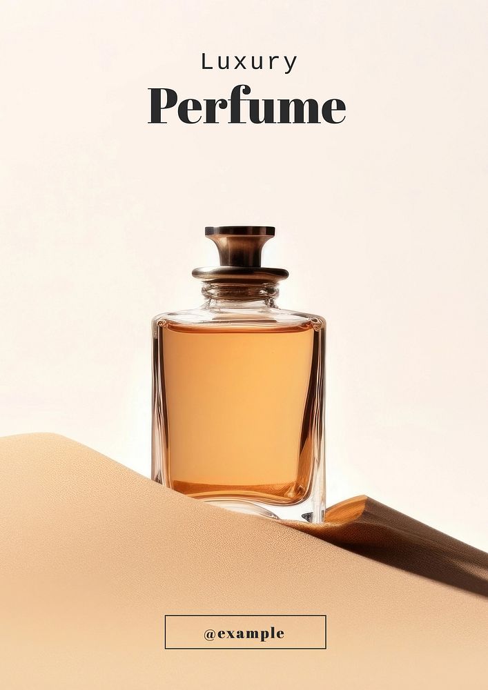 Luxury perfume poster template and | Free Photo - rawpixel