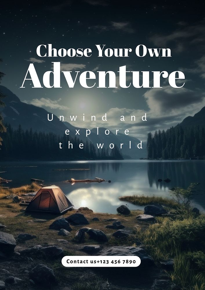 Explore & adventure poster template | Free Photo - rawpixel