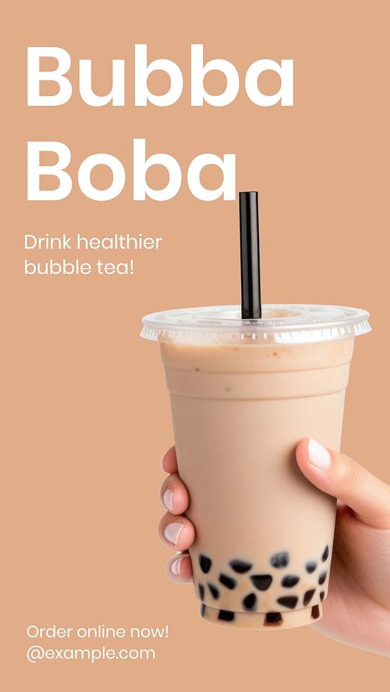 Healthy boba Instagram post template | Free Photo - rawpixel