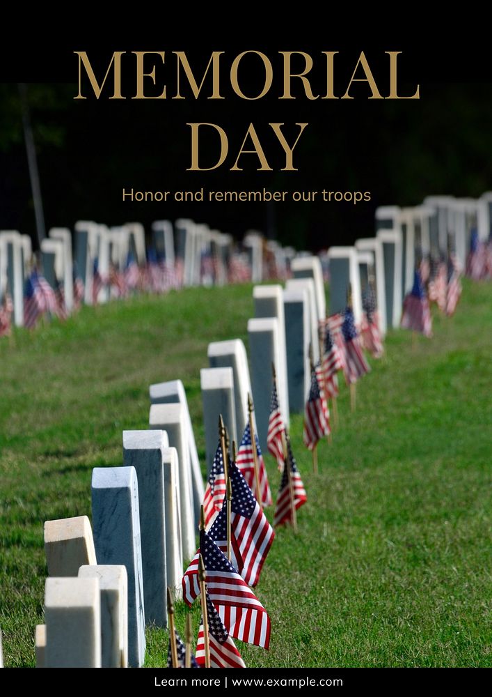 Memorial day poster template | Free Photo - rawpixel