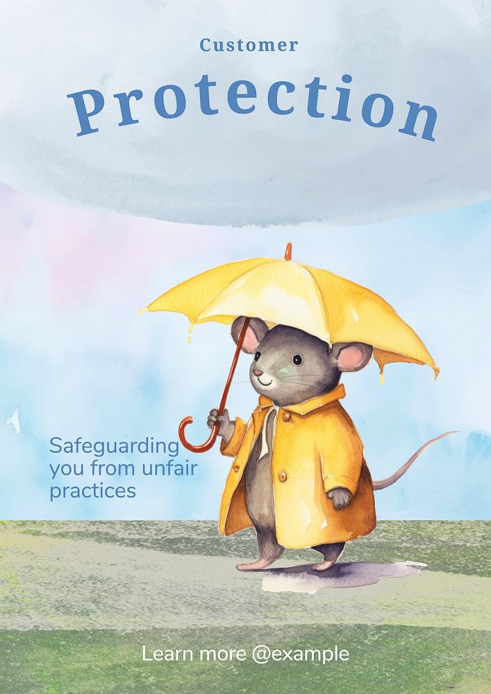 Customer protection poster template and | Free Photo - rawpixel