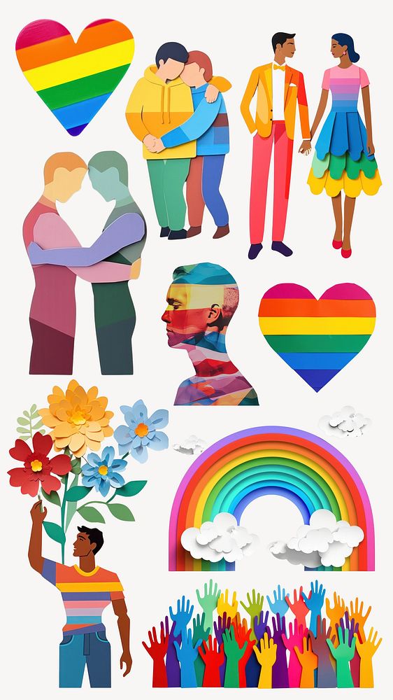 Paper craft LGBT pride element | Free Photo - rawpixel