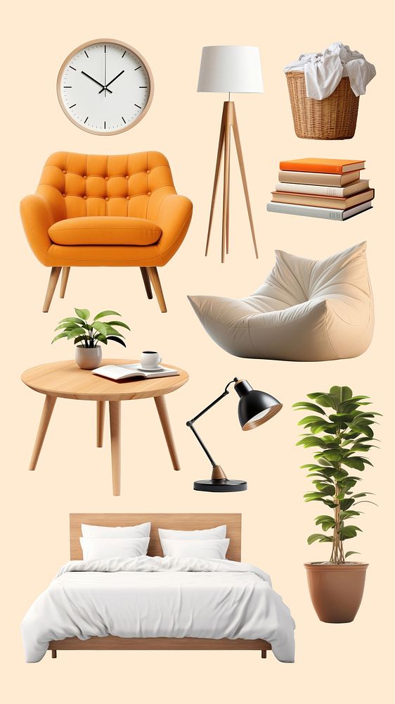 Home decor items isolated image | Free Photo - rawpixel