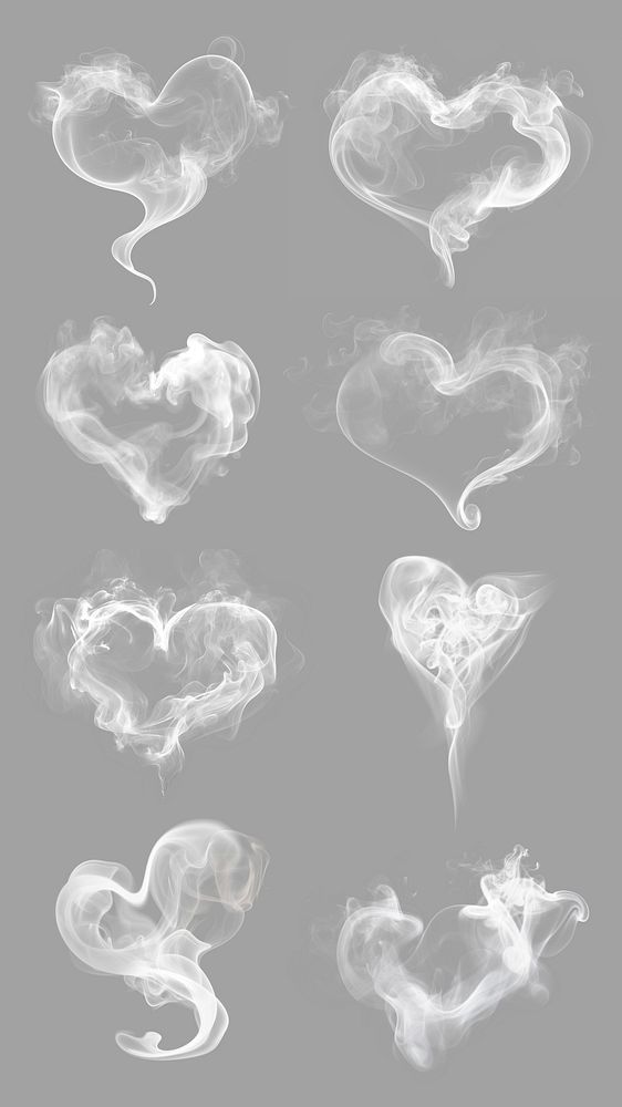 Heart shaped smoke effect isolated | Free Photo - rawpixel