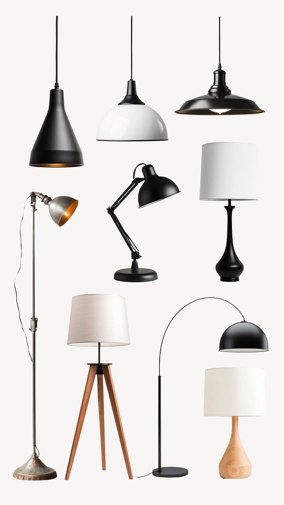 Modern lamp element set | Premium Photo - rawpixel