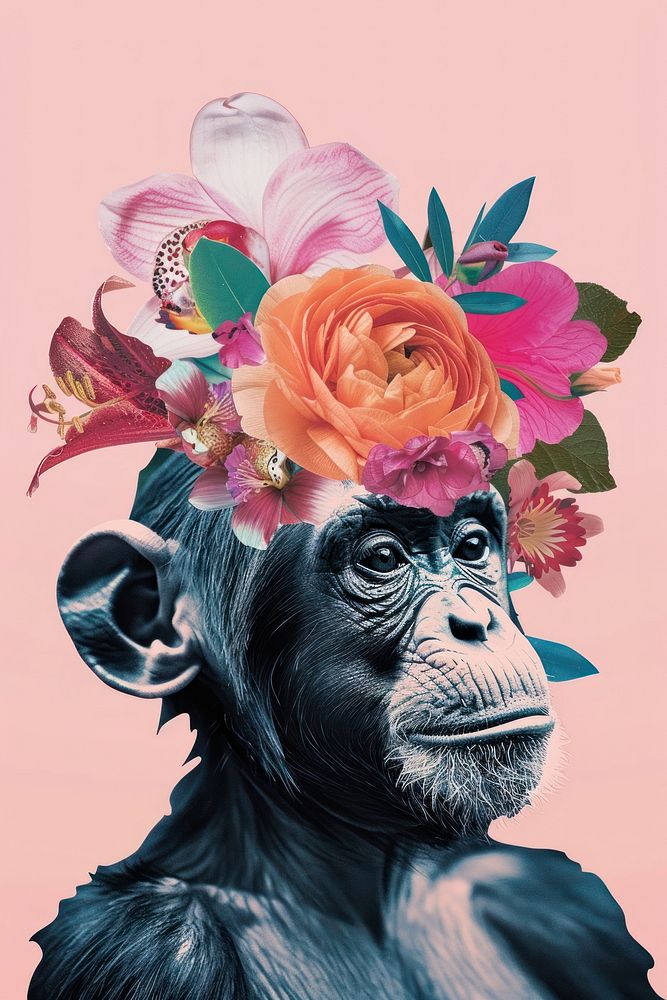 Monkey art ape graphics. | Free Photo Illustration - rawpixel