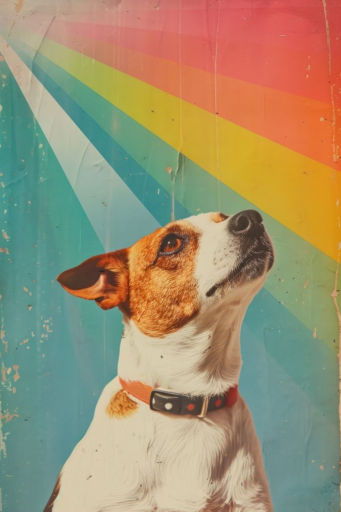 Retro collage dog art accessories | Free Photo Illustration - rawpixel