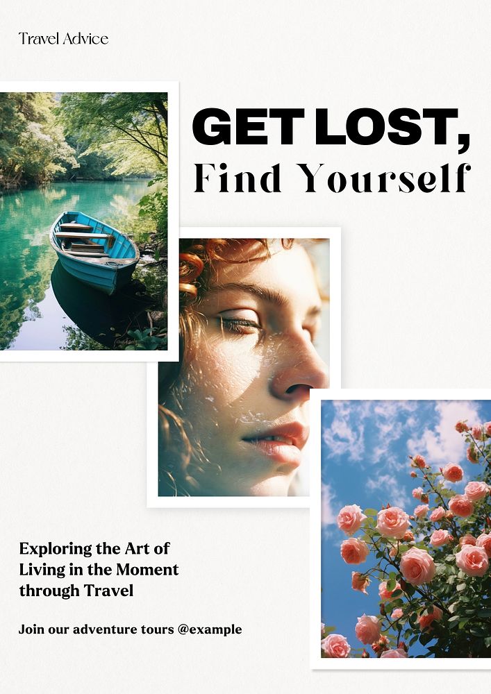 Lose yourself poster template | Free Photo - rawpixel