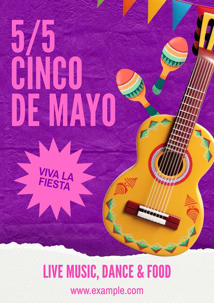 Cinco de Mayo poster template | Free Photo - rawpixel