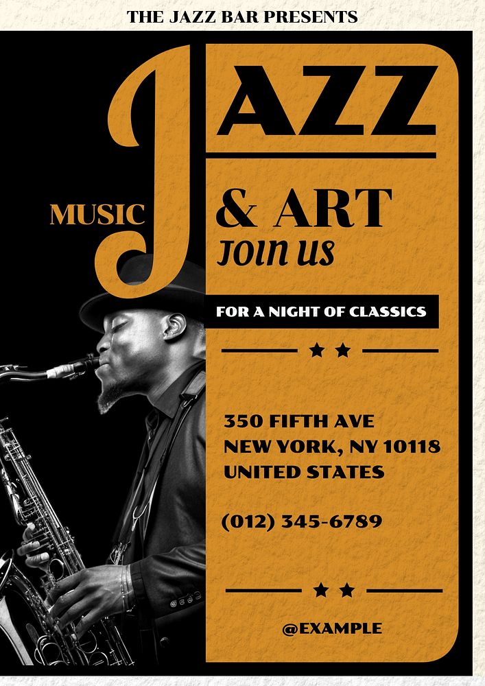 Music & art poster template | Free Photo - rawpixel