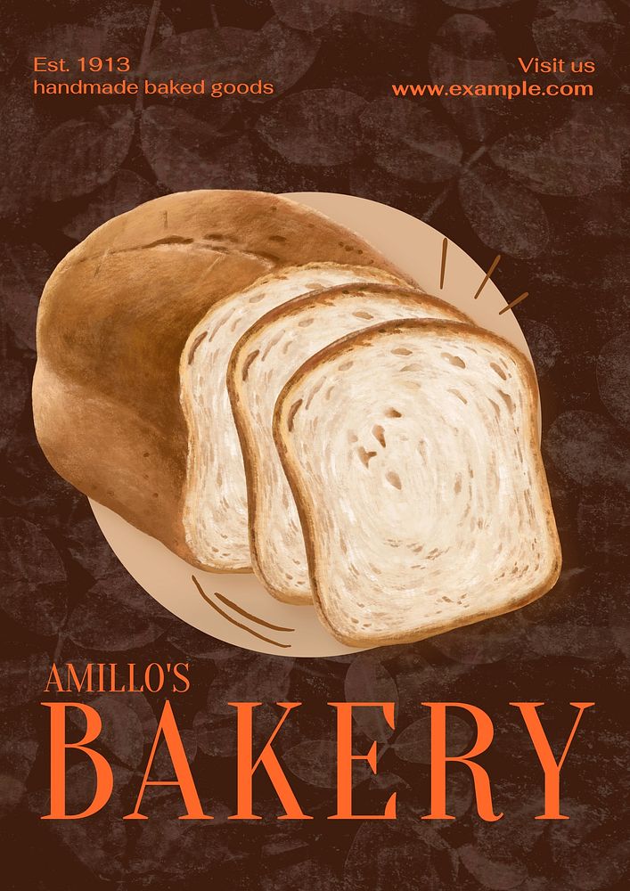 Bakery shop poster template | Free Photo - rawpixel