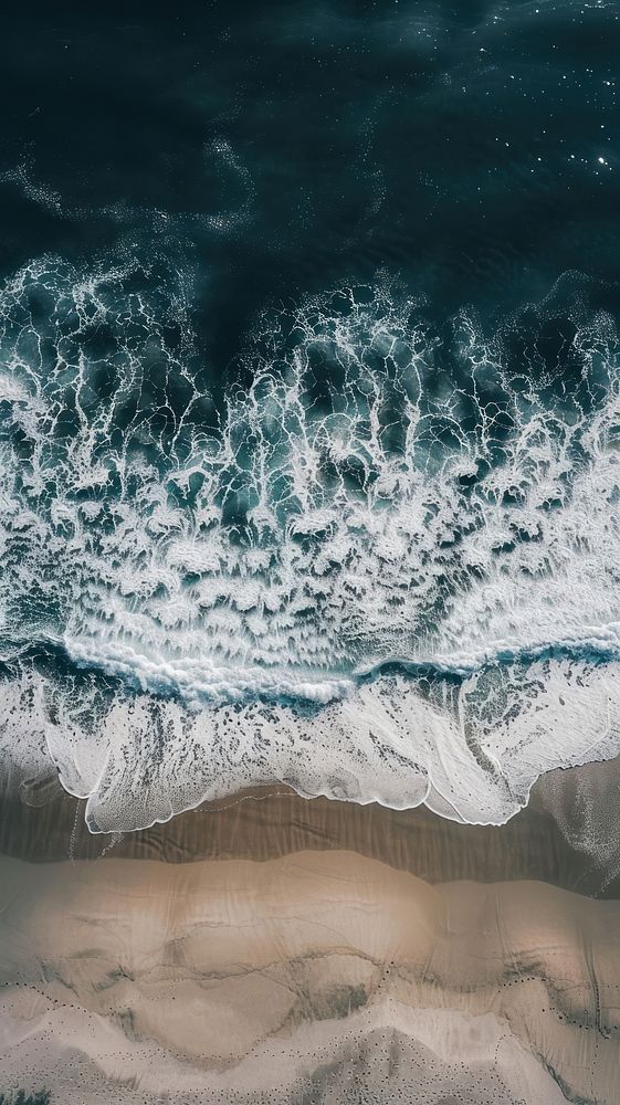 Beach wallpaper background ocean shoreline | Free Photo - rawpixel