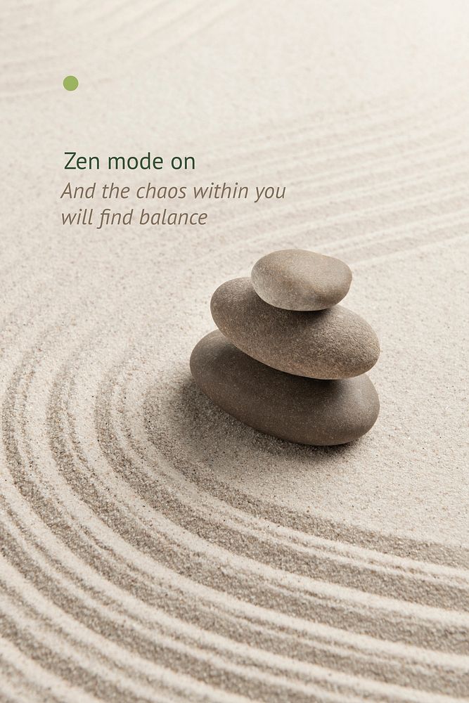 Zen mode Pinterest pin template | Free Photo - rawpixel