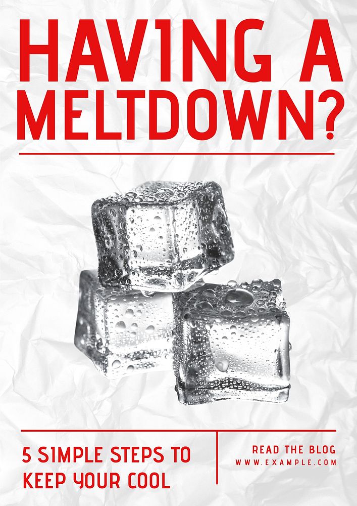 Emotional meltdown poster template | Free Photo - rawpixel