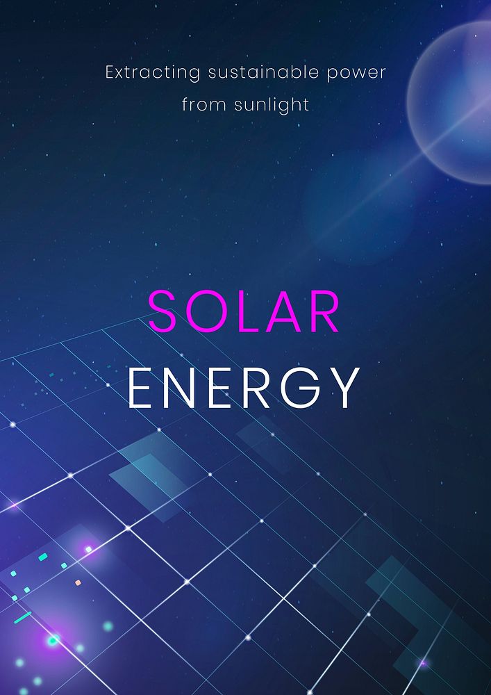 Solar energy poster template environment | Free Photo - rawpixel