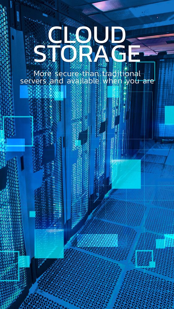 Cloud storage Instagram story template | Free Photo - rawpixel