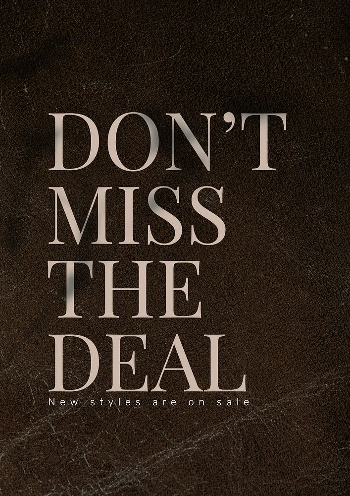 Dark sale shopping poster template, | Free Photo - rawpixel