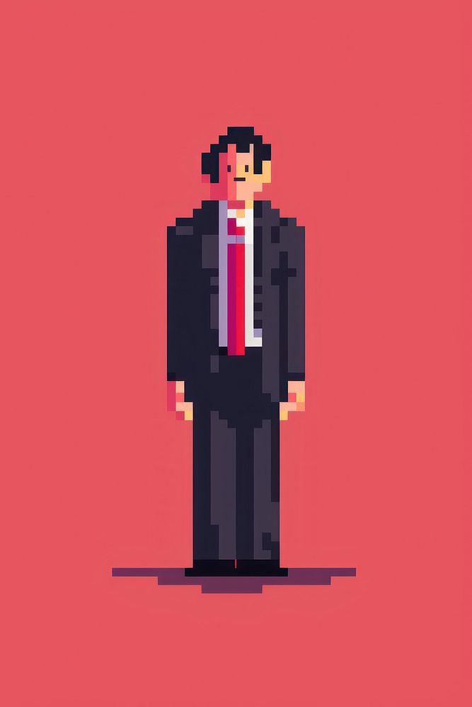 Tokyo salary man pixel clothing | Free Photo Illustration - rawpixel