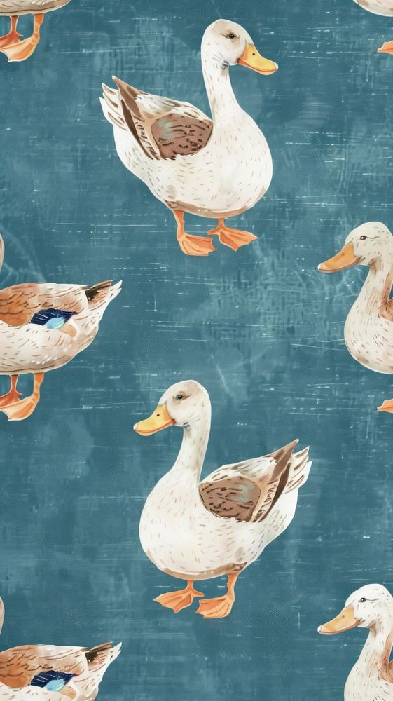 Duck blue backgrounds anseriformes waterfowl | Free Photo Illustration ...