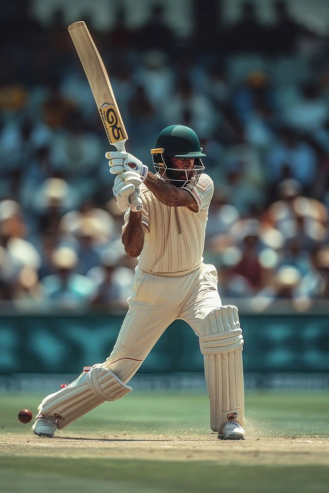Cricket player bat ball clothing | Free Photo - rawpixel