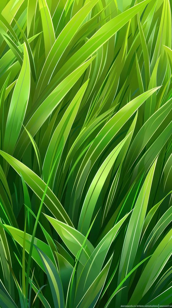 Green Grass Cartoon Background Wallpaper | Free Photo Illustration ...