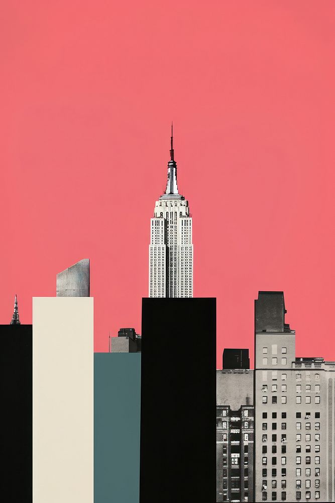 New York City architecture electronics | Free Photo Illustration - rawpixel
