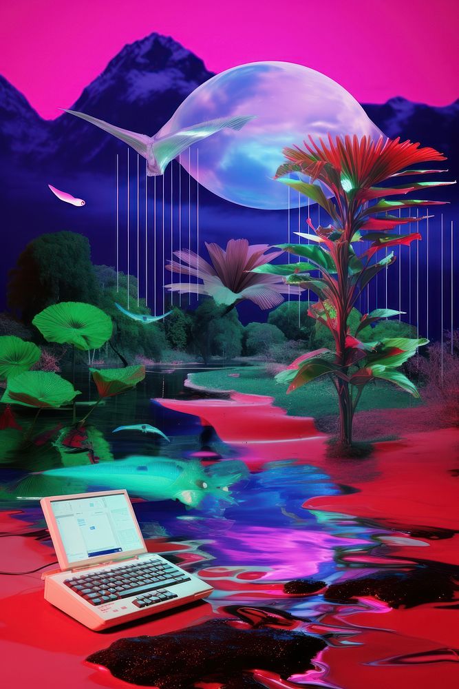 Computer graphics nature art. | Free Photo Illustration - rawpixel