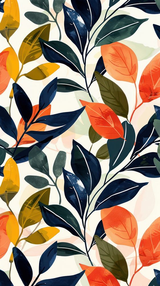 Pattern plant leaf art. | Free Photo Illustration - rawpixel