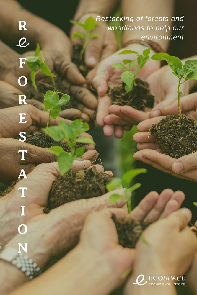 Environmental protection Pinterest pin template | Free Photo - rawpixel