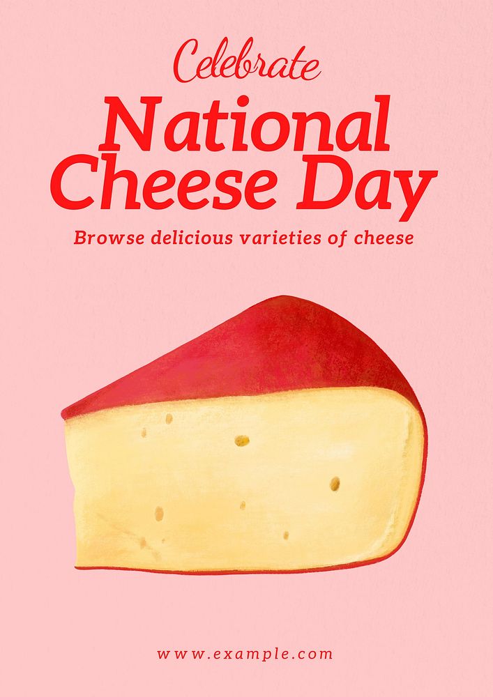 National cheese day poster template | Free Photo - rawpixel