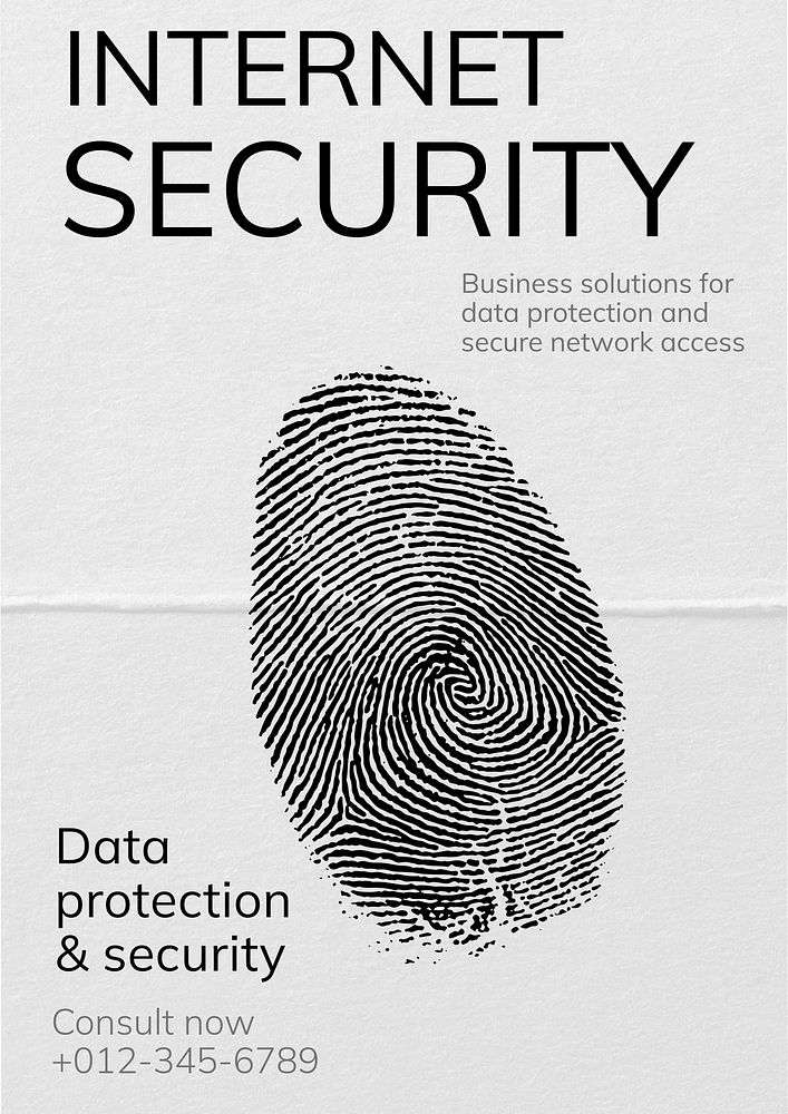 Internet security poster template | Free Photo - rawpixel