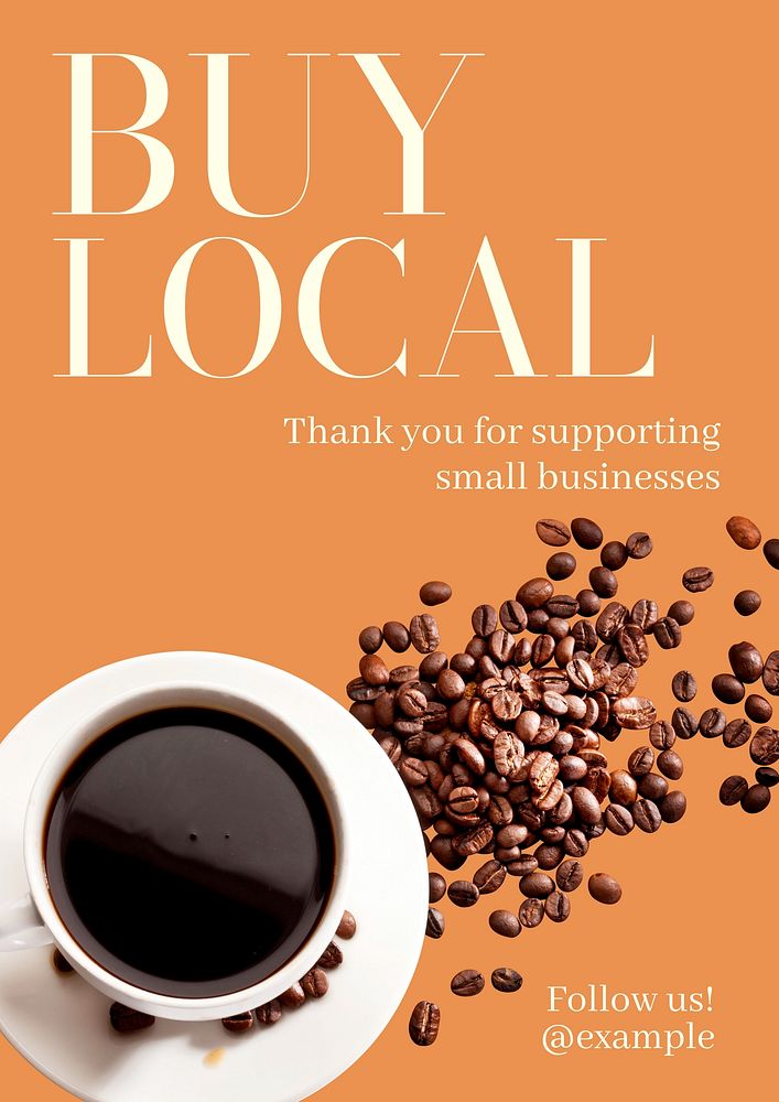 But local poster template | Free Photo - rawpixel