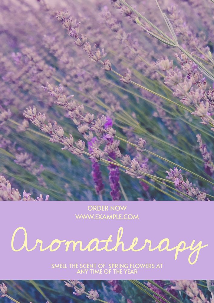 Aromatherapy shop poster template & | Free Photo - rawpixel