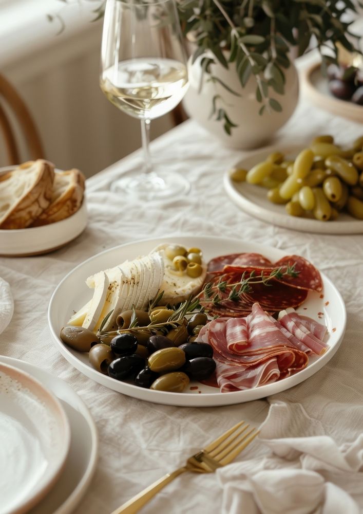 Platter cheese plate bread. | Free Photo - rawpixel
