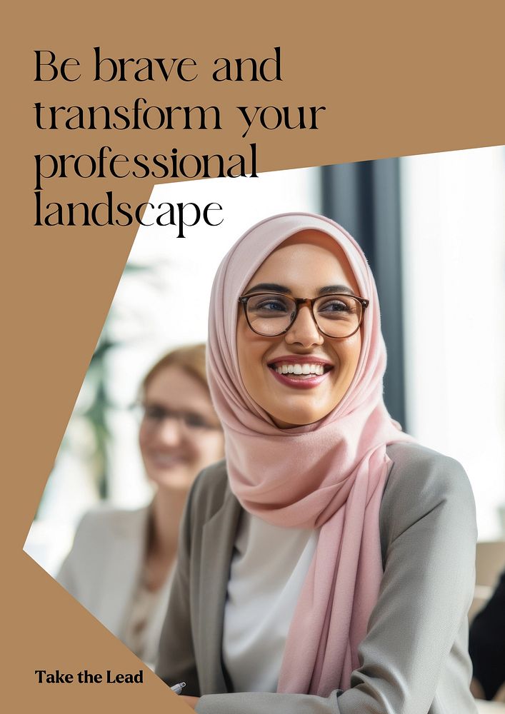 Business leadership poster template | Free Photo - rawpixel