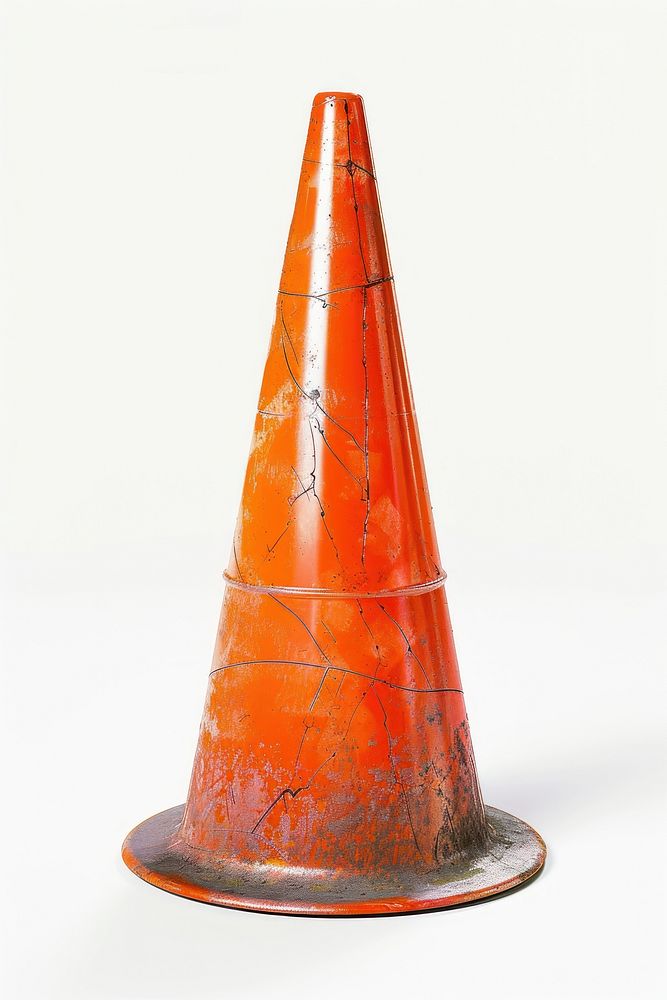 Worn orange traffic cone image | Free Photo - rawpixel