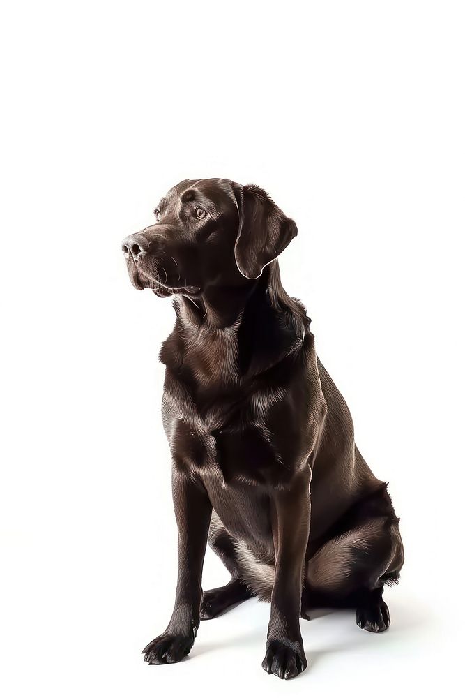 Elegant black Labrador sitting portrait | Free Photo - rawpixel